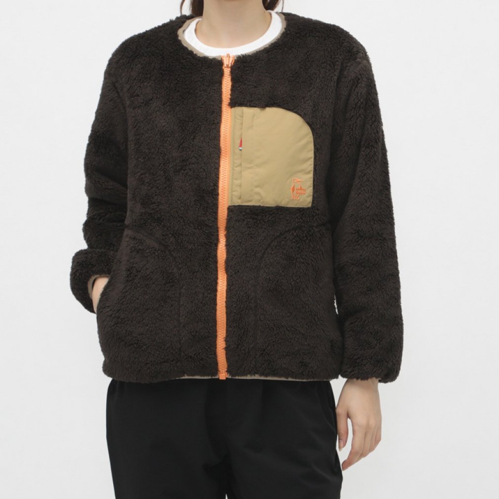 チャムス レディース アウトドアジャケット エルモフリース