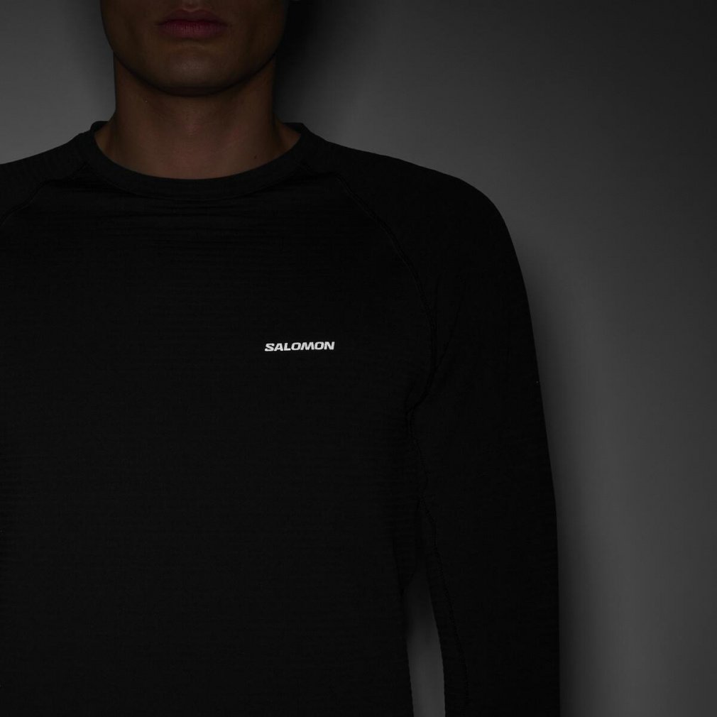 2025秋冬 サロモン メンズ トレッキング 長袖Tシャツ エッセンシャル